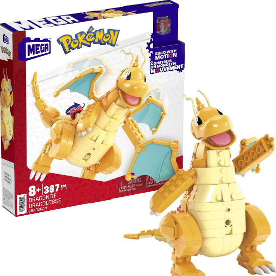 【Officially licensed】MEGA Pokemon Building Toy Kit Dragonite (388 Piec ...