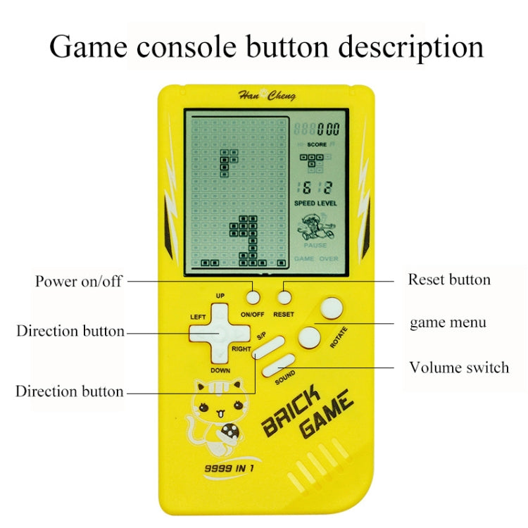 Large Screen Retro Children Handheld Game Console(Blue) – steams360 store
